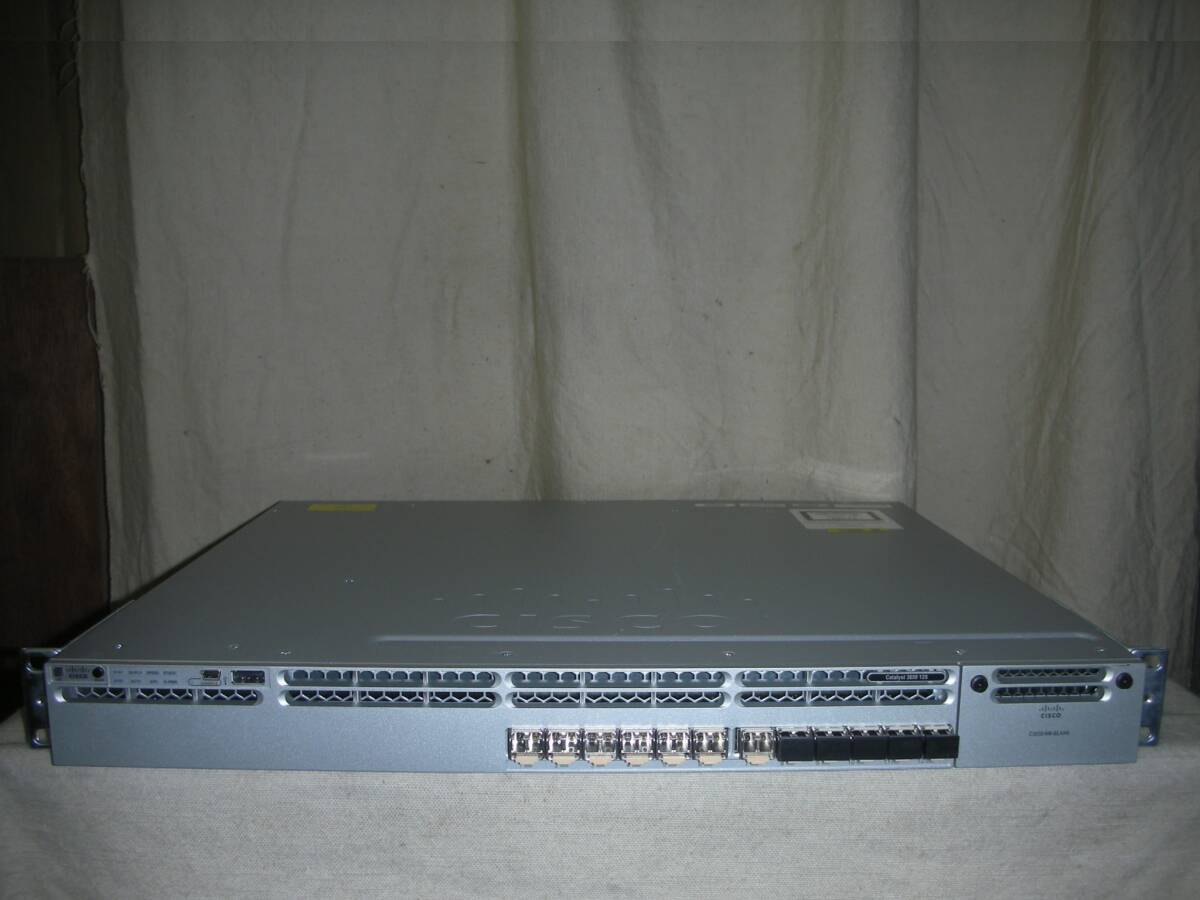 ☆1Gb-SX Transceiver×12個付き！Cisco Catalyst 3850 12S [WS-C3850-12S-S V02 ...