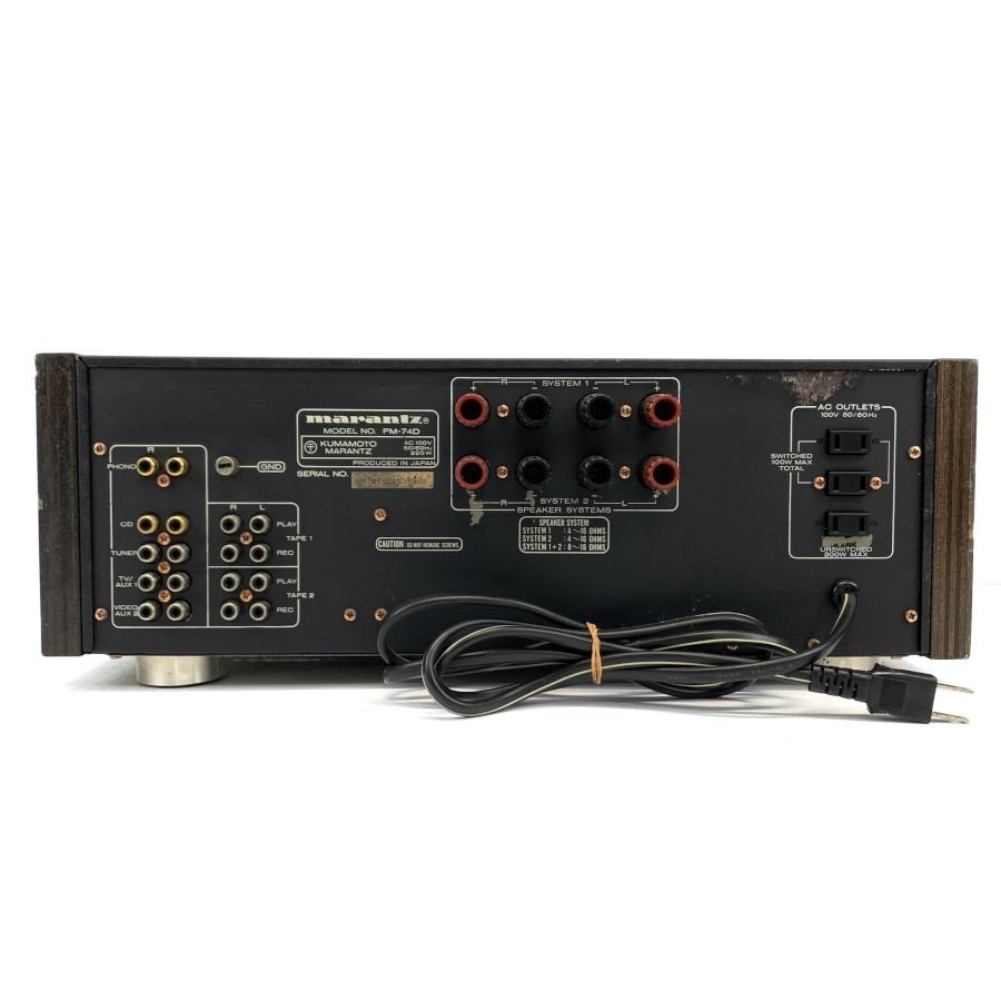 marantz PM-74D INTEGRETED AMPLIFIER マランツ プリメインアンプ 入出力OK ※不具合多々あり 状態説明あり ジャンク品【福岡】 /【Buyee】 Buyee ...
