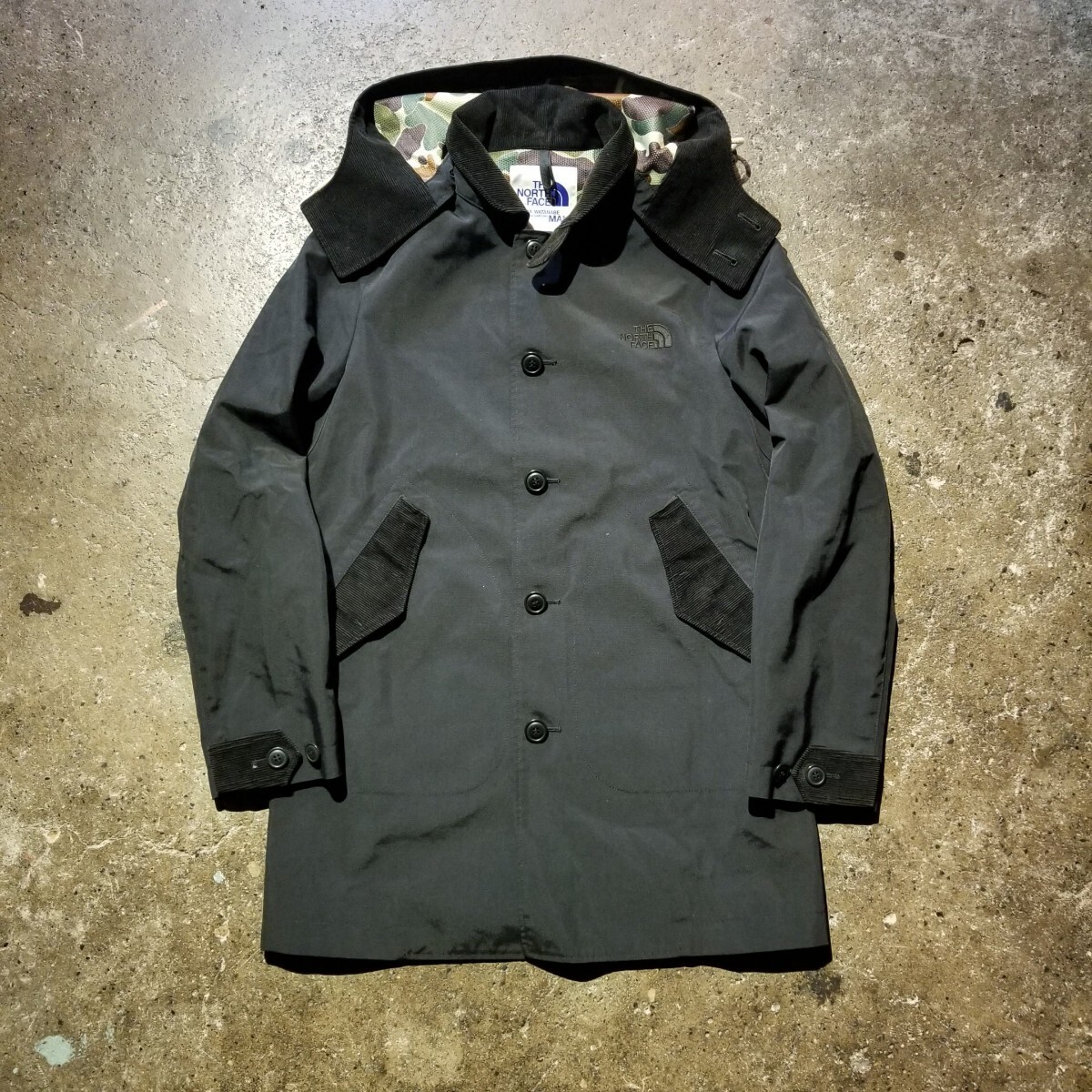 eYe JUNYA WATANABE MAN 15AW ×THE NORTH FACE フーデットステンカラーコート 2015AW ジュンヤワタナベマン COMME des GARCONS ...