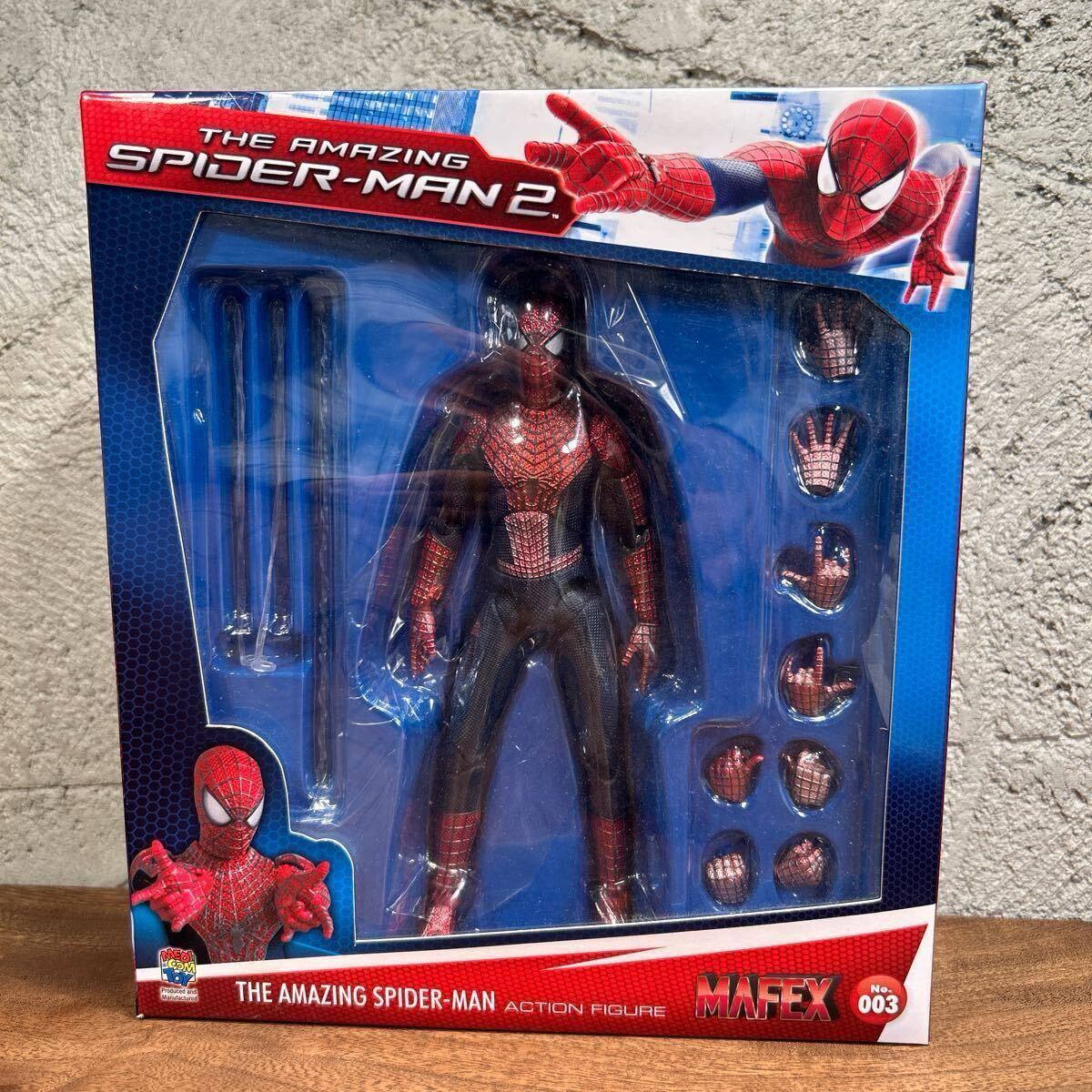 【f/17】 MEDICOM TOY CORPORATION MAFEX NO.003 SPIDER-MAN スパイダーマン THE ...