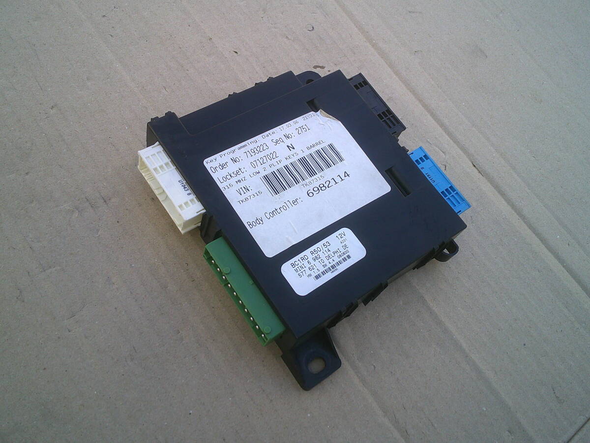 RE16 ミニ R53 後期 BCM ボディーコントロールモジュール 6982114 ★ BMWミニ MINI RA16 R50 ワン クーパー クーパーS /【Buyee】