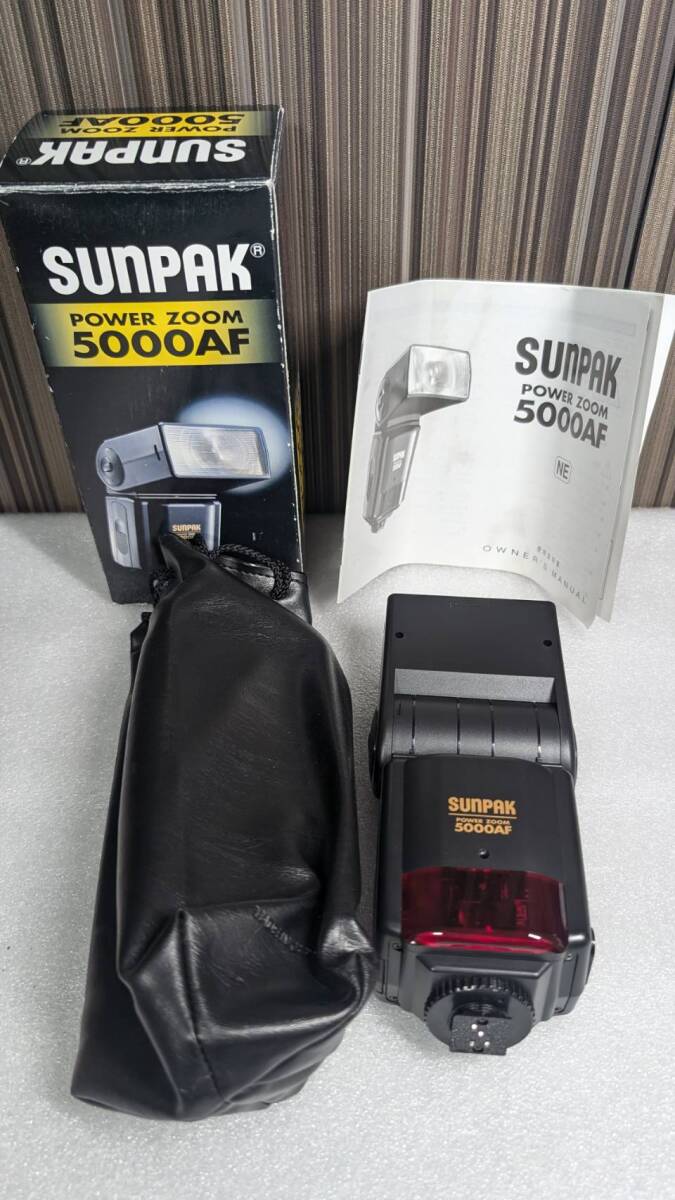 通電確認済 SUNPAK サンパック POWER ZOOM 5000AF TTL スレーブ発光 ストロボ カバー付き /【Buyee ...