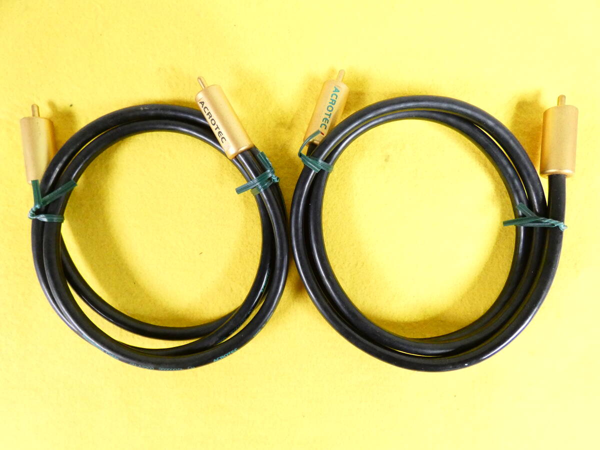 ACROTEC アクロテック 6N-A2200 Stressfree Cable 6N導体 RCAケーブル 約1.0mペア 音響機器 ...