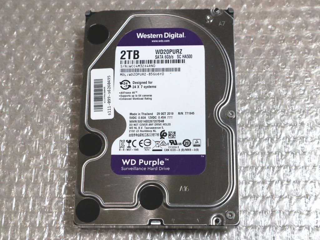 AVコマンド対応 2TB WD パープル(紫) WD20PURZ (2) /【Buyee】