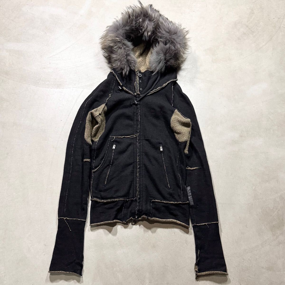 00s L.G.B. Archive Fur Hooded Jacket rare ifsixwasnine long hoodie ルグランブルー アーカイブ ロングパーカー ファー ...