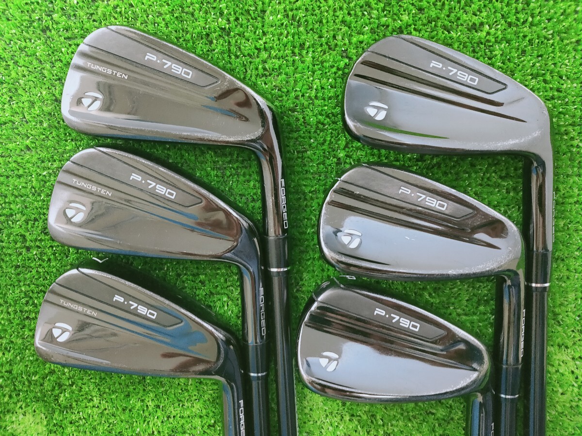 【送料無料】(I255)希少スペック！P790(2021)BLACK&TOUR AD IRON95S！Taylor Made テーラーメイド P790ブラック 5-P 6本セット。ツアー ...