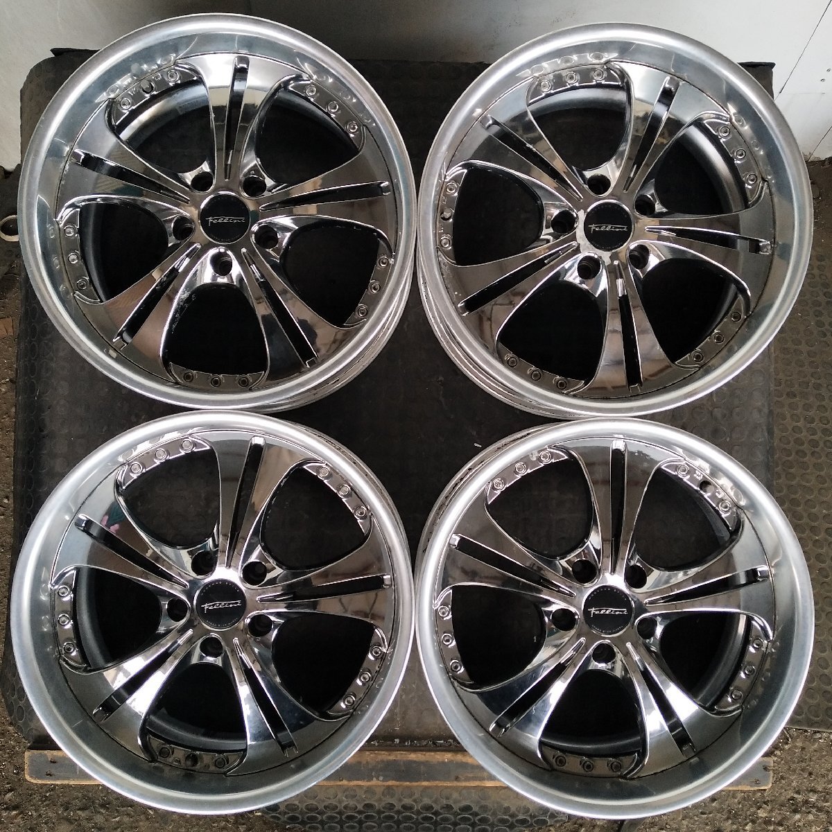 A12-120【4本価格】【18×8J 5x114.3 ET+30 ハブ74】SSR Fellini LS5・レクサスRX等・店頭引取可能 ...