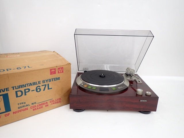 DENON レコードプレーヤー DP-67L S字アーム仕様 デノン 元箱・補助ウエイト付き 70DDB-5 /【Buyee】 Buyee - Japanese Proxy Service ...