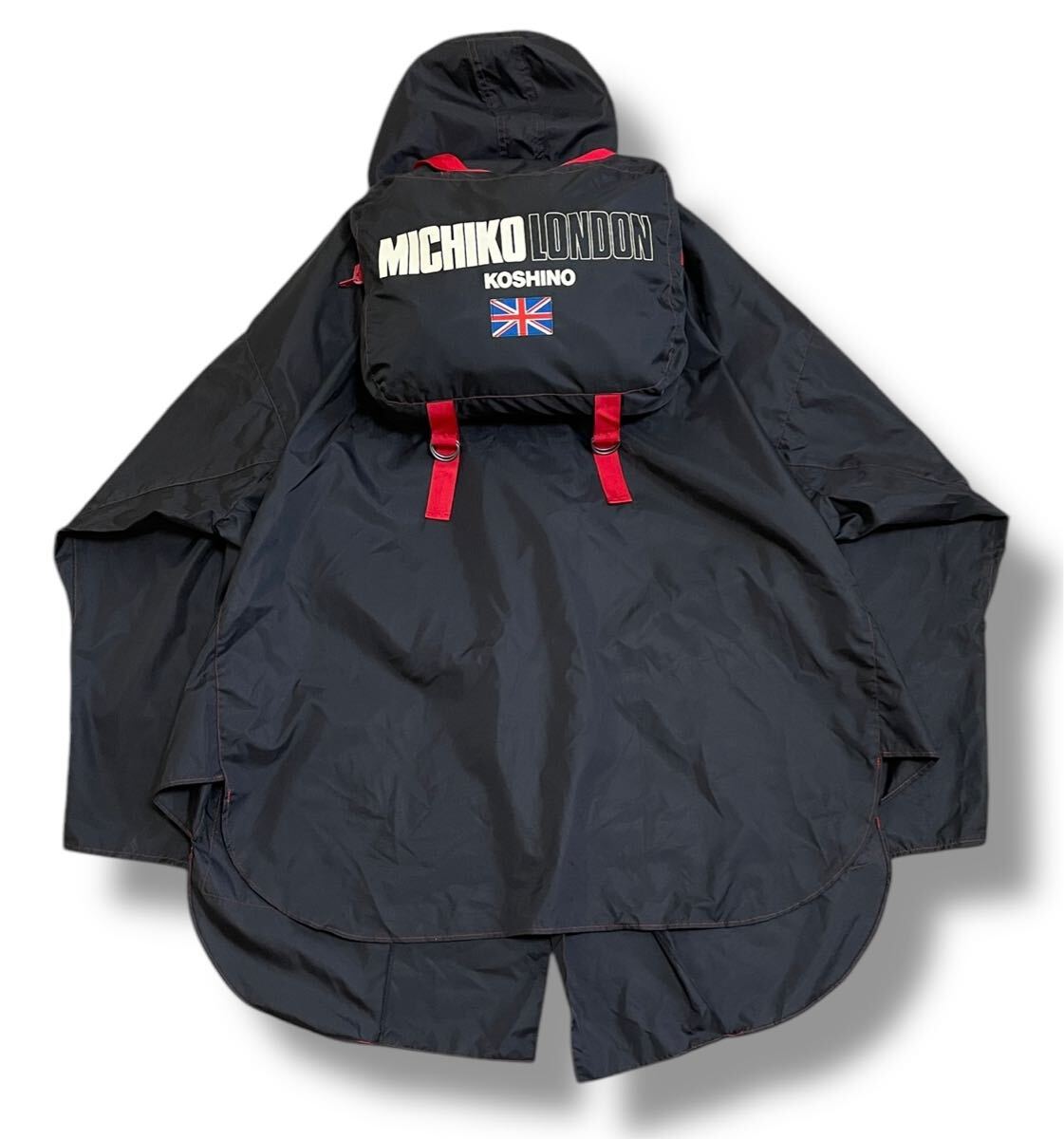 Rare 90s Archive Japanese label MICHIKO KOSHINO Backpack Jacket beauty ...