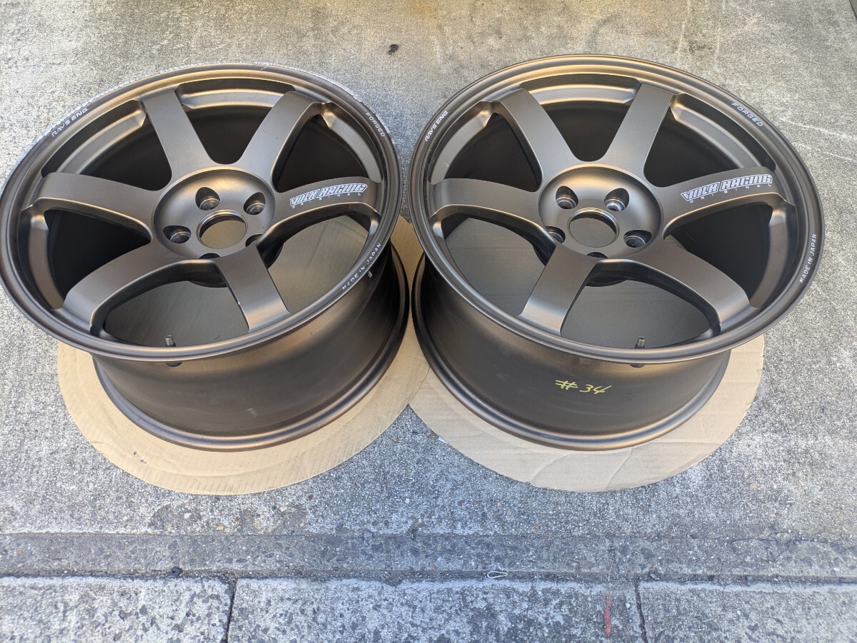 TE37 SAGA 9.5J+22 18インチ 114.3 5h GTRサイズ シルビア ドリケツ RAYS volk racing レイズ ホイール TE37SL CE28 TE37V 鍛造 ...