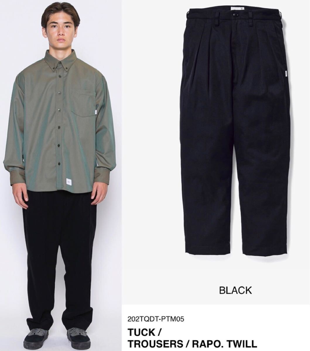 即決 BLACK M 送料無料 国内正規品 20AW WTAPS TUCK / TROUSERS / RAPO. TWILL /【Buyee】 Buyee - Japanese Proxy ...