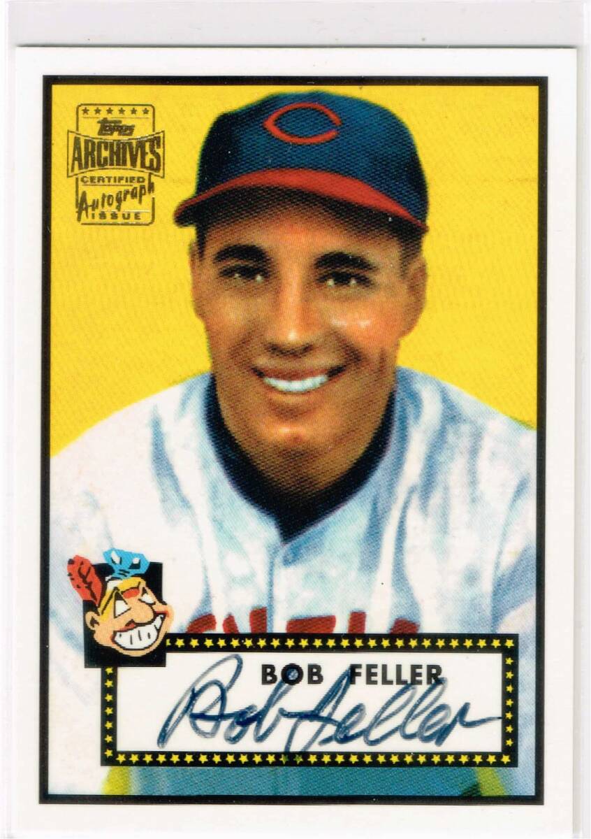 MLB 2001 Topps Archives Reprint Autograph #TAA8 Bob Feller Auto トップス 直筆 ...