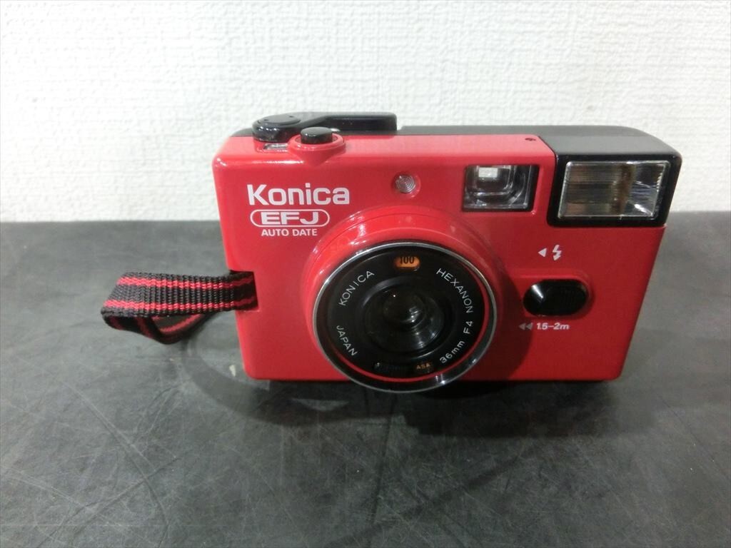 T【Z6-46】【60サイズ】 KONICA コニカ/EFJ コンパクトフィルムカメラ レッド/ジャンク扱い/※傷・汚れ有 /【Buyee】 Buyee - Japanese Proxy ...