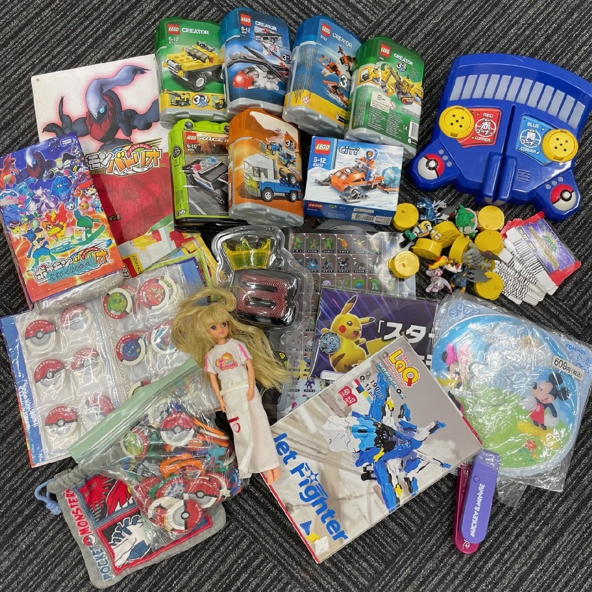 おもちゃ まとめ売り ポケモン バトリオ LEGO レゴ LaQ ラキュー ブロック リカちゃん人形 グッズ ディズニー ミッキー 中古 ...