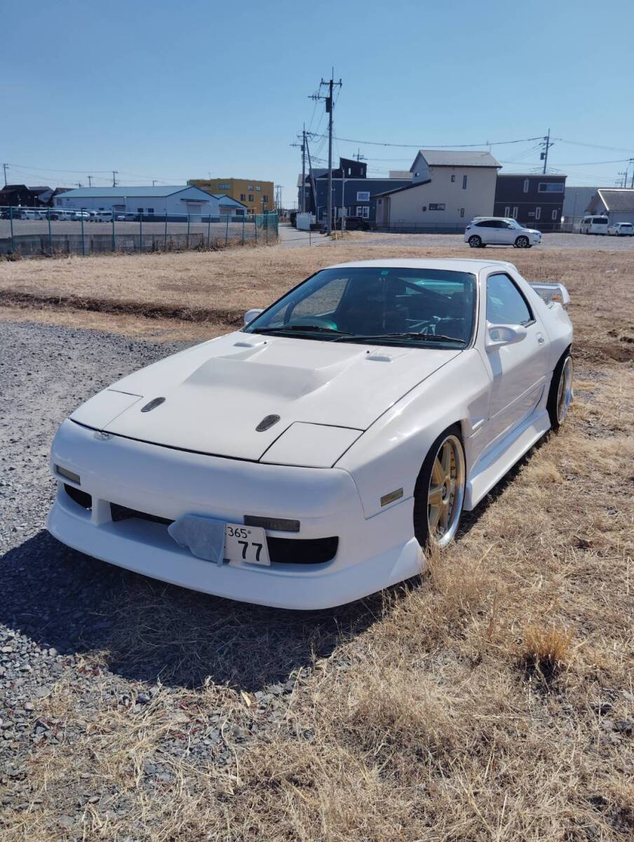 FC3S フルタービン仕様 MAZDA SAVANNA RX-7 マツダ サバンナ RX7 FC3S後期 TD06-20G Power-FC 2名乗車3ナンバー公認 ドリ車 イニD ...