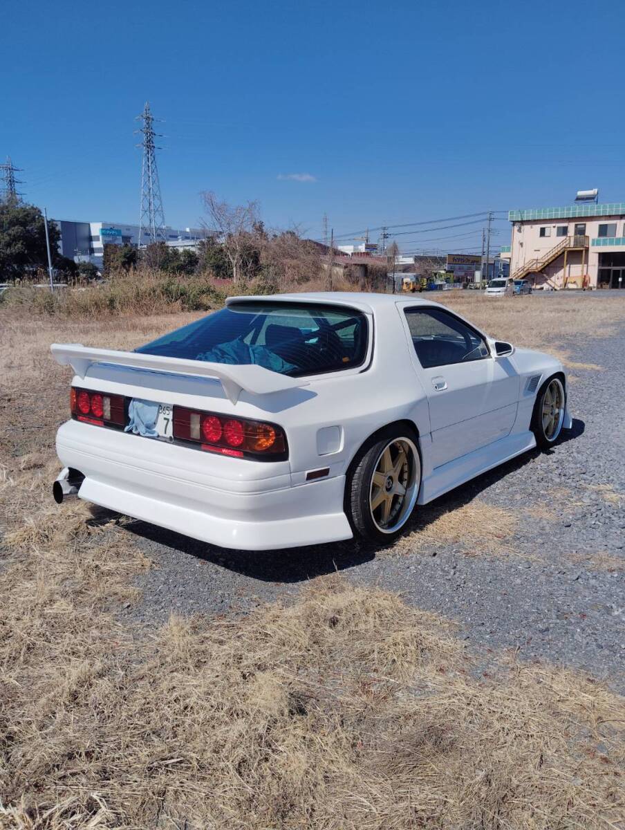 FC3S フルタービン仕様 MAZDA SAVANNA RX-7 マツダ サバンナ RX7 FC3S後期 TD06-20G Power-FC 2名乗車3ナンバー公認 ドリ車 イニD ...