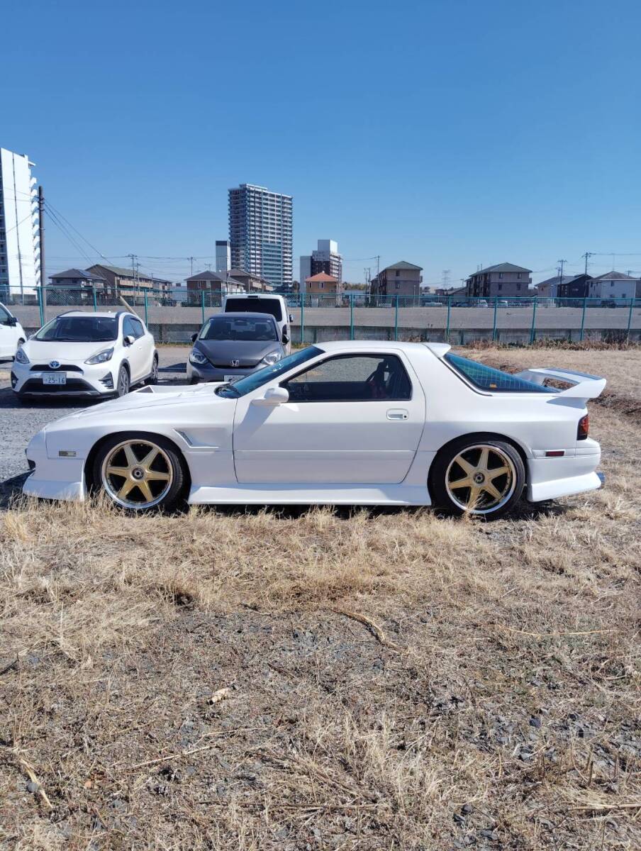 FC3S フルタービン仕様 MAZDA SAVANNA RX-7 マツダ サバンナ RX7 FC3S後期 TD06-20G Power-FC 2名乗車3ナンバー公認 ドリ車 イニD ...