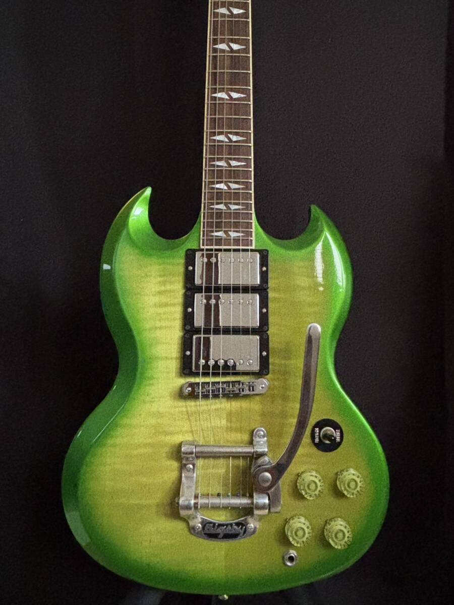 Gibson SG Deluxe 2013 Lime Burst w/Bigsby 3PU Split Diamond Inlays Headstock /【Buyee】 Buyee ...