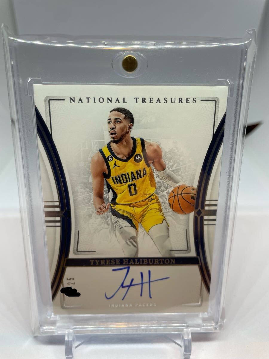 【NBAカード25枚限定】2023-24 Panini National Treasures Tyrese Haliburton ON ...