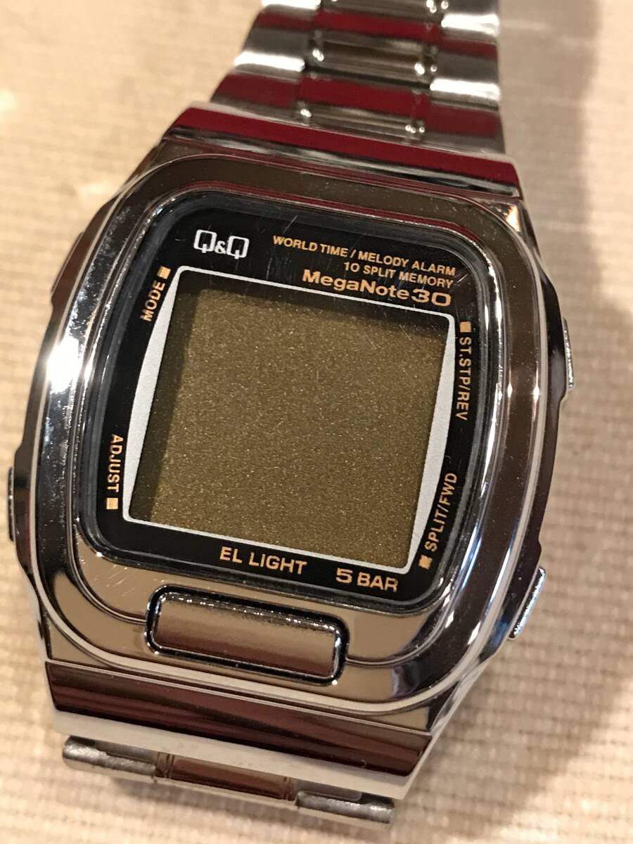 A8630 腕時計 Q&Q WATER RESIST 5BAR STAINLESS STEEL BACK 動作未確認の為 ジャンク品扱いとし ...