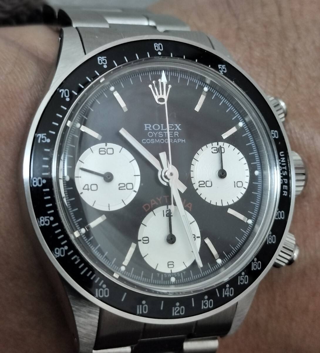 70' デイトナ 6263 ビンテージカスタム 6263手巻きクロノグラフ #バルジュー72 727 同等薄型特注リケース使用 /【Buyee ...