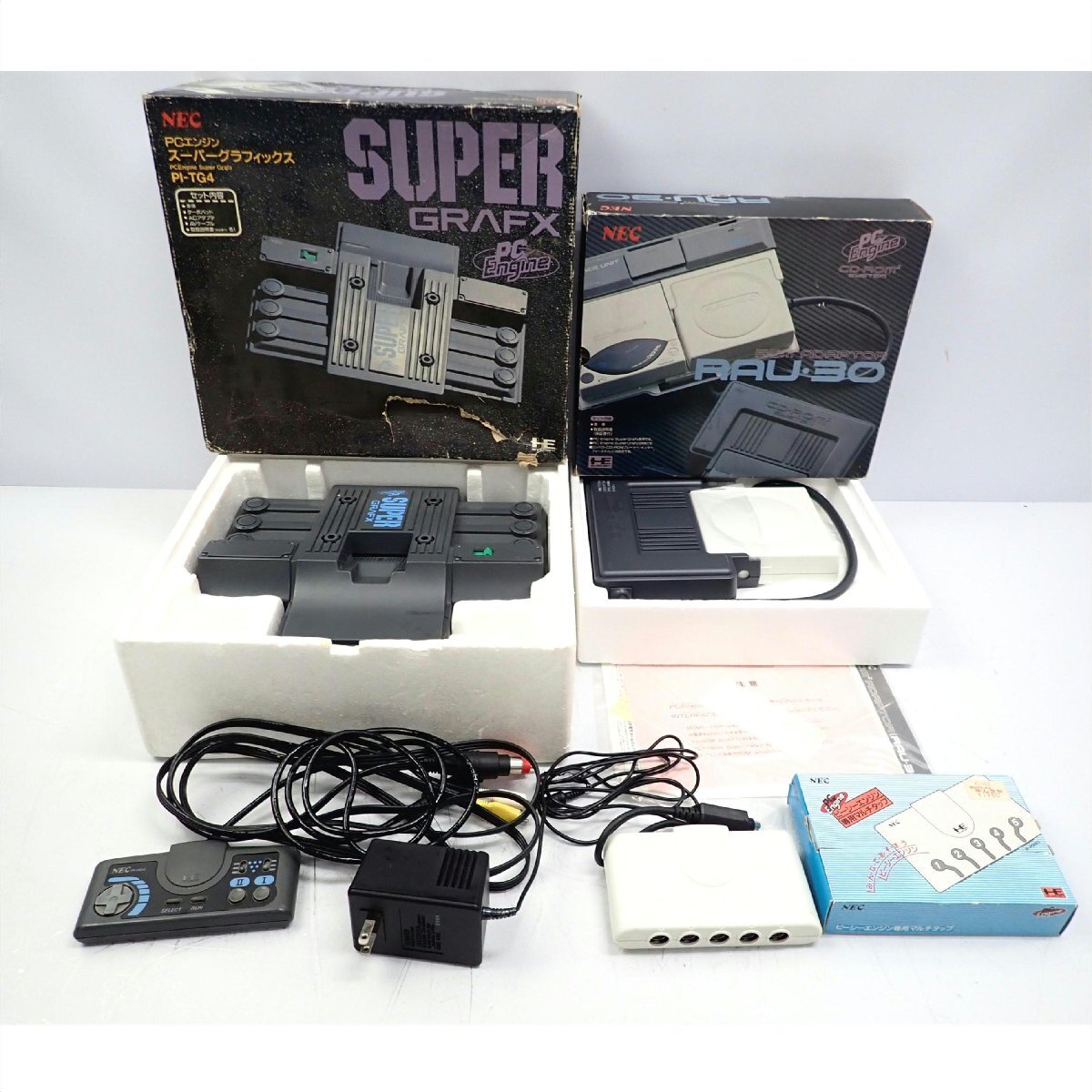 1円【ジャンク】NEC PCエンジン スーパーグラフィックス おまけ付き PC Engine SUPER GRAFIX/P1-TG4/62 ...