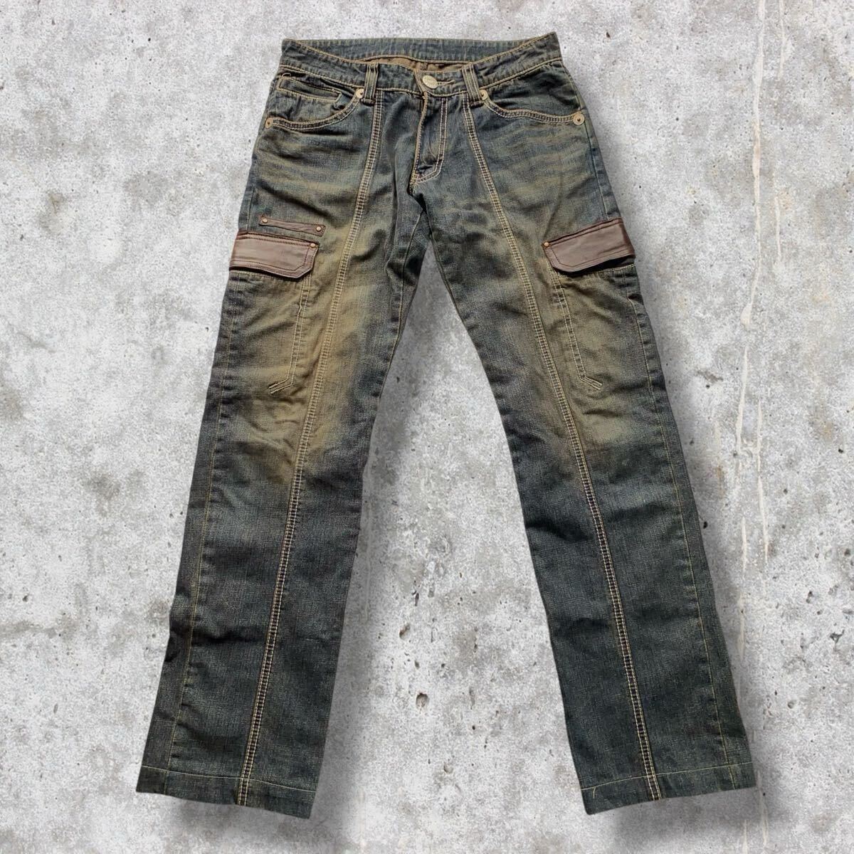 japanese label 00s archive sheepskin denim pants ifsixwasnine lgb KMRii yasuyuki ishii 14th ...