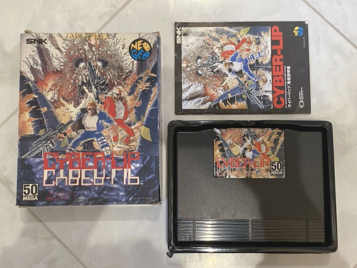 CYBER-LIP サイバーリップ ネオジオ 箱説付 SNK ネオジオROM レトロ 当時物 NEOGEO /【Buyee】