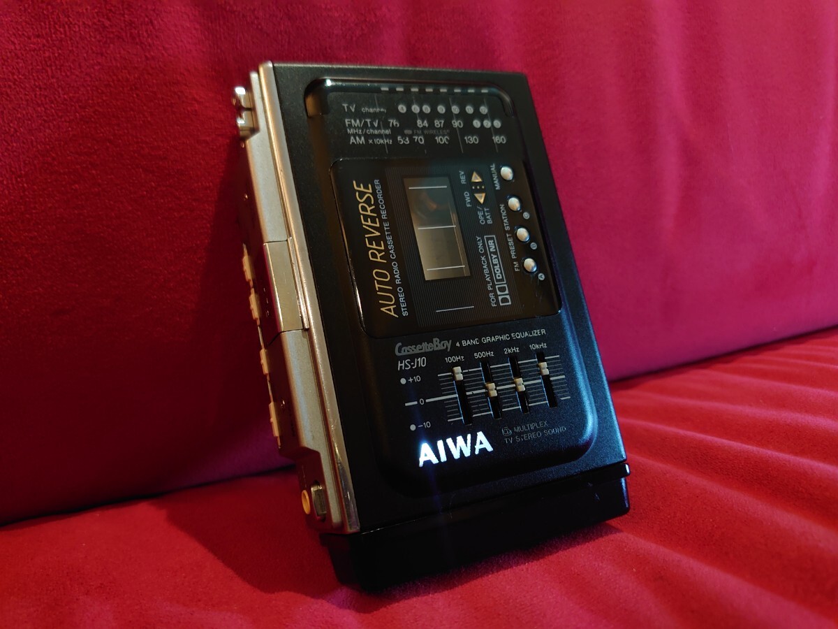 【AIWA】HS-J10 Cassette Boy vintage PORTABLE RADIO CASSETTE RECORDER アイワ ラジオ カセットレコーダー カセットプレーヤー ...