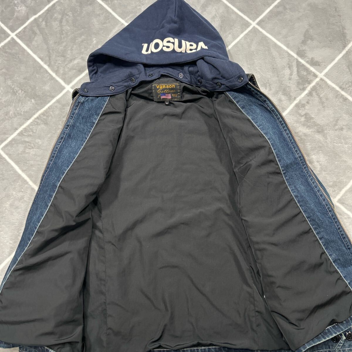 【幻の一着】極美品 VANSON バンソン Gジャン デニムジャケット デニムパーカー Msize ネイビー 袖ロゴ バックロゴ【最高傑作品】入手困難 /【Buyee】 Buyee ...