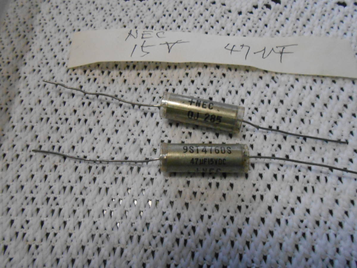 日本電気 NEC TANTALUM CAPACITORS タンタルコンデンサ 15V 47μF 2個セット /【Buyee】