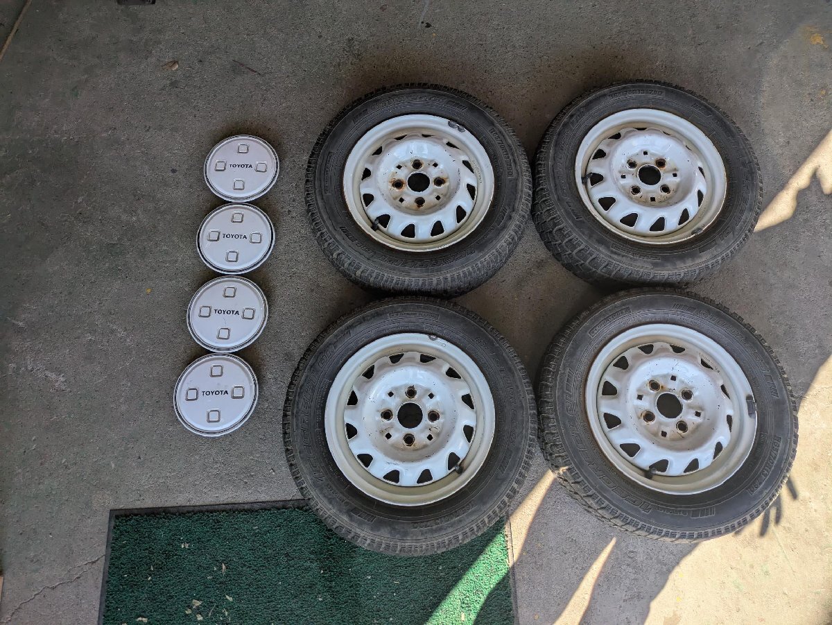 TOYOTA トヨタ EP71 スターレット 純正 スチールホイール 13インチ 4J 4H 4穴 PCD100 中古品 /【Buyee ...