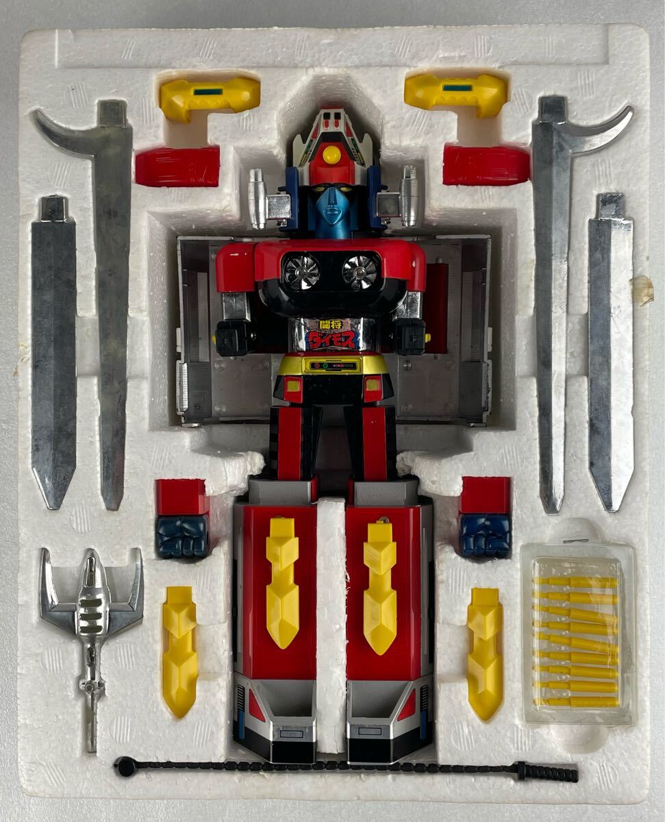 内144 貴重品 超合金 闘将ダイモス『GA-85』DELUXE DX DAIMOS ポピー 昭和レトロ ロボット おもちゃ 当時物 レア 箱 ...