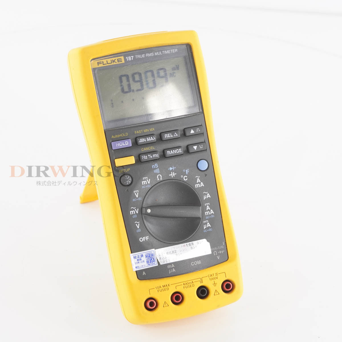 [DW] 8日保証 校正2023年12月期限 187 FLUKE TRUE RMS MULTIMETER DIGITAL MULTIMETER ...