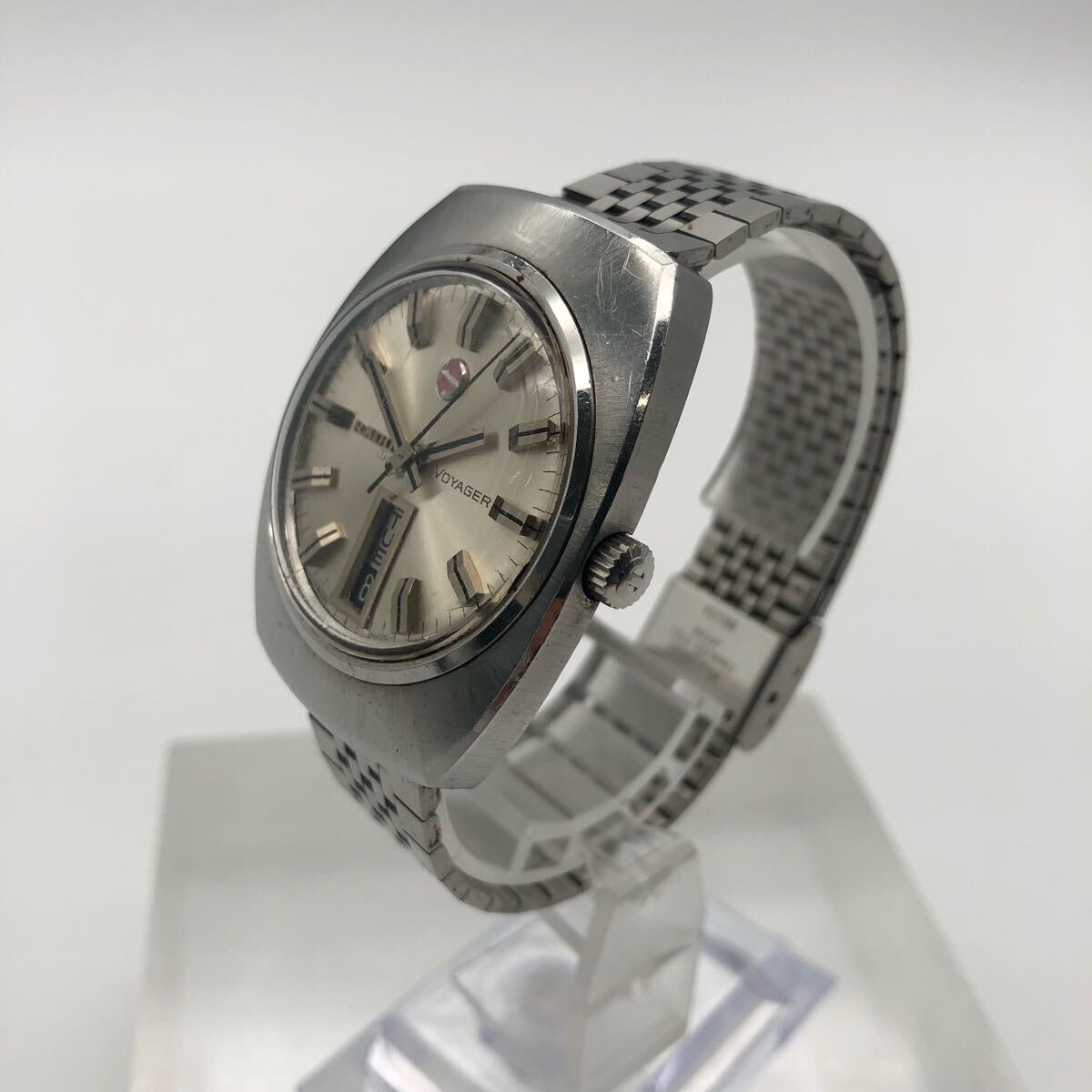 売り切り】RADOラドー VOYAGER ボイジャー デイデイト オートマ スクエアケース SS ベルト社外品 ジャンク品 /【Buyee ...