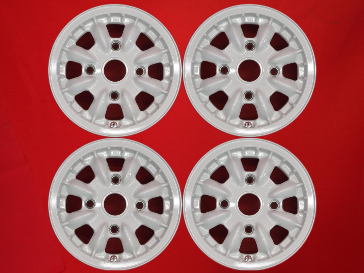 絶版 希少 ENKEI エンケイ LIMITED COMPE 中古ホイール 4本 5.5J 13インチ PCD140 4穴 +38 ハブ100 ...