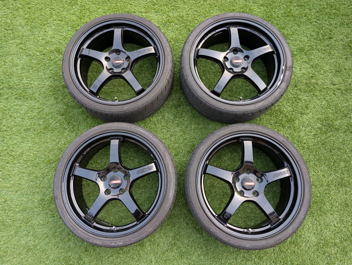 RAYS gram LIGHTS 57CR レイズ グラムライツ 7.5J×18 inset+50 215/35R18 NITTO NT555G2 スイフトスポーツ ZC33S /【Buyee ...