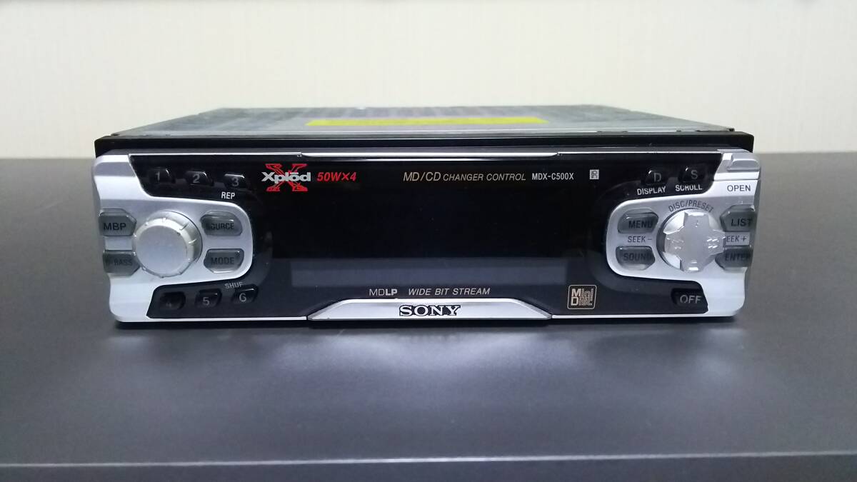 SONY ソニー MDプレーヤー MDX-C500X 動作未確認 1din 【Xplod 50W×4 MDLP D-BASS AM/FM ラジオ チューナー ステレオ デッキ レシーバー ...