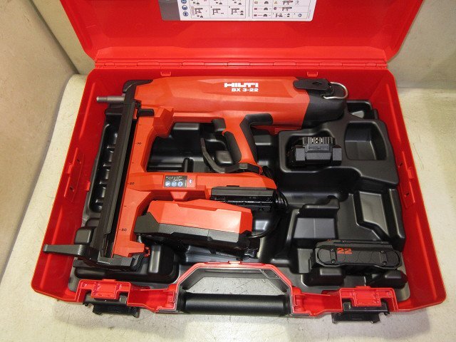 8849 未使用 HILTI ヒルティ 充電式コンクリートネイラー BX 3-L-22 バッテリ×2 充電器 セット品 鋲打ち /【Buyee】