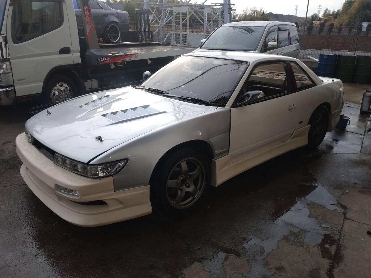 日産 S13 シルビア Ks 後期 ターボ SR20DET カーツLSD 前置きIC エンジンOH後走行小 ドリフト 180sx 即ドリ K's s14 s15 silvia 15万キロ ...