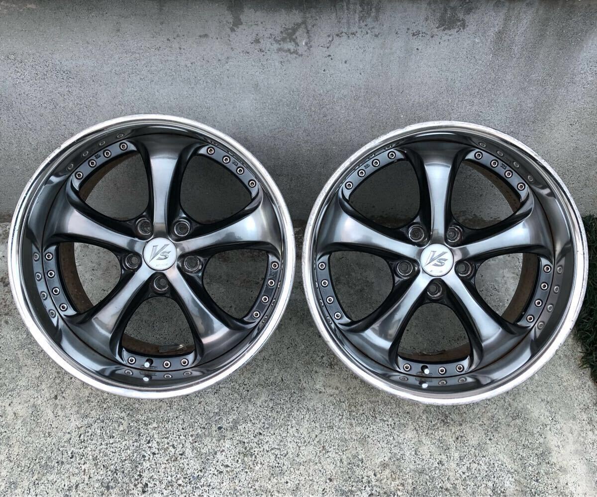 【希少】WORK VS KF ワークVS-KF 18インチ 10J+33 Oディスク PCD114.3 5穴 2本 ブラックバーニング JZX100 シルビア スカイライン /【Buyee ...