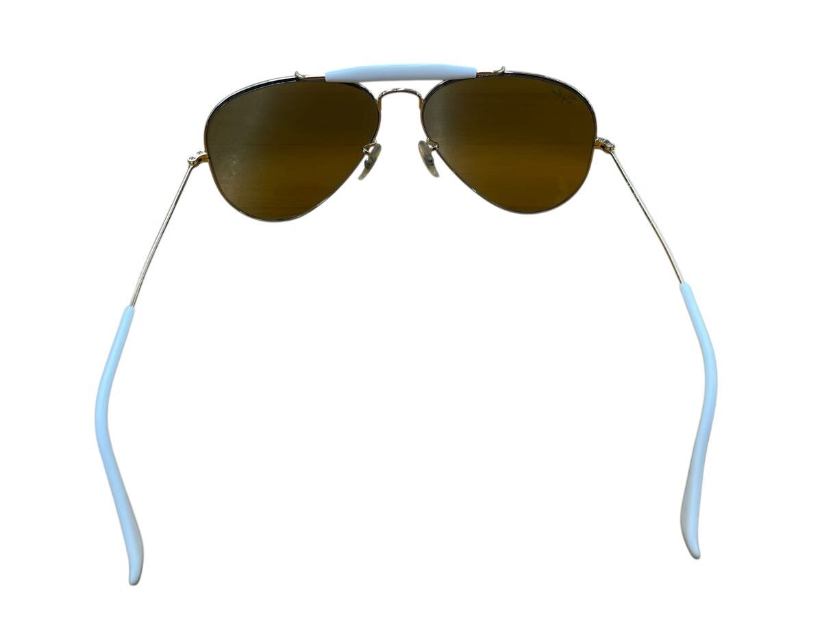 k Ray-Ban レイバン Outdoors Man RB-3407 58mm Luxottica イタリア製 サングラス ゴールドフレーム ...
