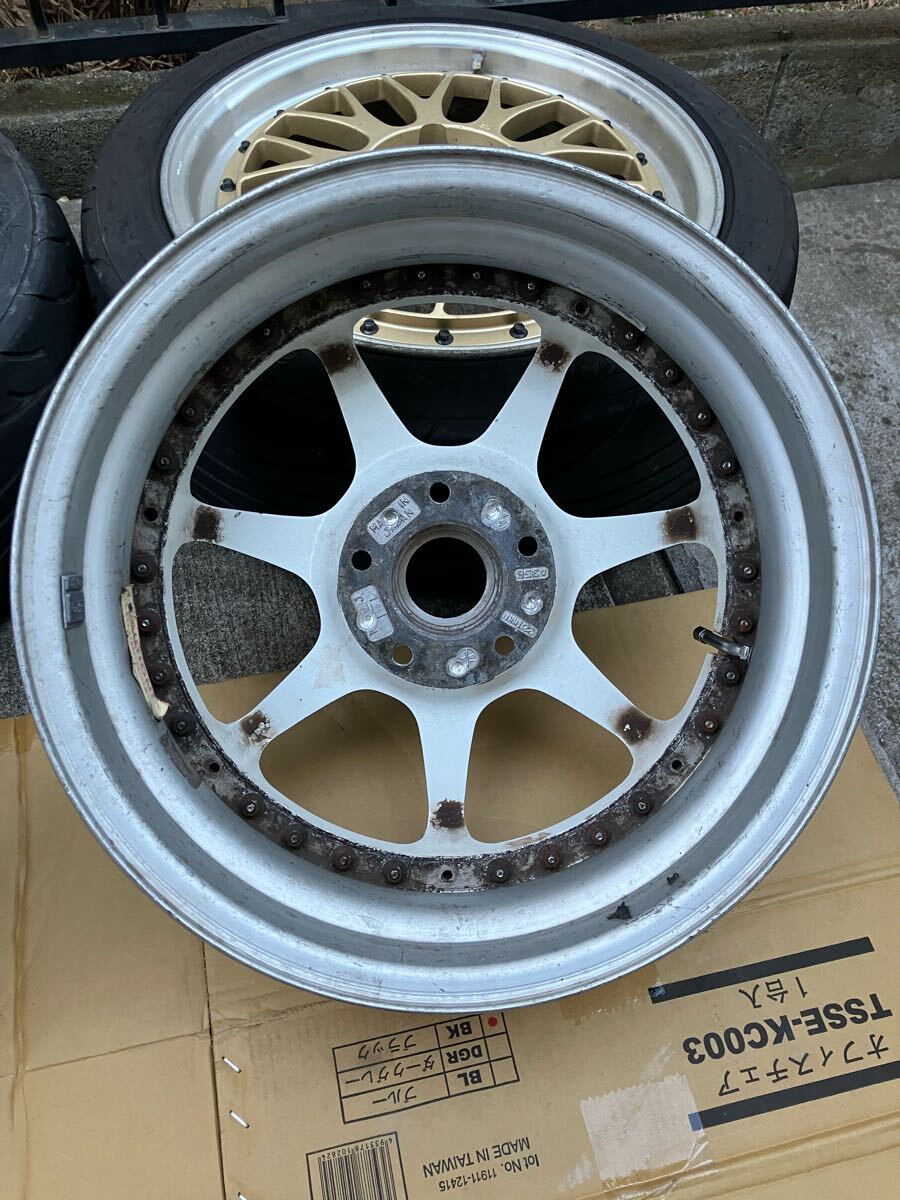 enkei rs evolution 16インチ 7j +38 114.3×5穴 3ピース ホイール 2本 エンケイ RSエボリューション ...