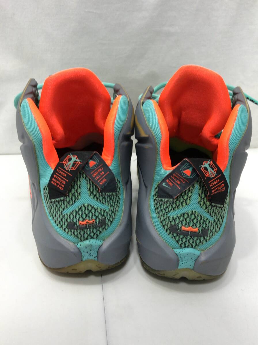 観賞用 ジャンク Nike レブロン12 ハイパーターコイズ バスケットシューズ スニーカー メンズ 28.5cm 684593-301 ...