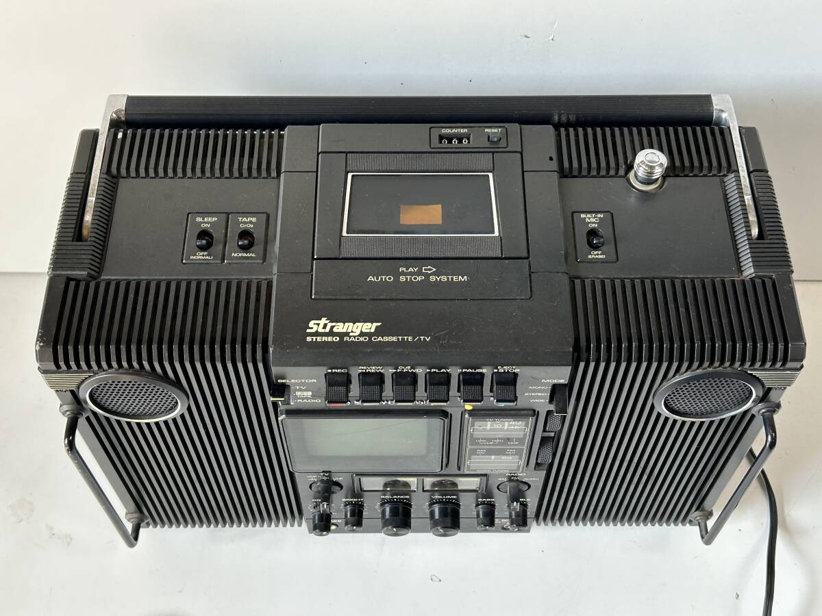 ⑪846 SANYO サンヨー ラジカセ Stranger T4100 ステレオ ラジオ カセット テレビ TV付 三洋 レトロ アンティーク 当時物 /【Buyee】 Buyee ...