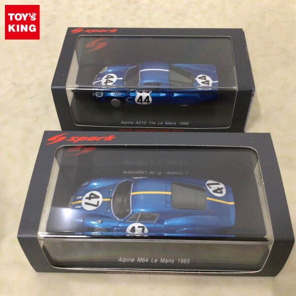 1円〜 スパーク 1/43 Alpine M64 Le Mans 1965 #47 Alpine A210 11e Le Mans 1966 ...