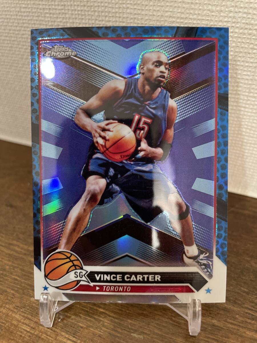 Vince Carter 2023-24 Topps Chrome Blue Basketball Refractors #82 ...