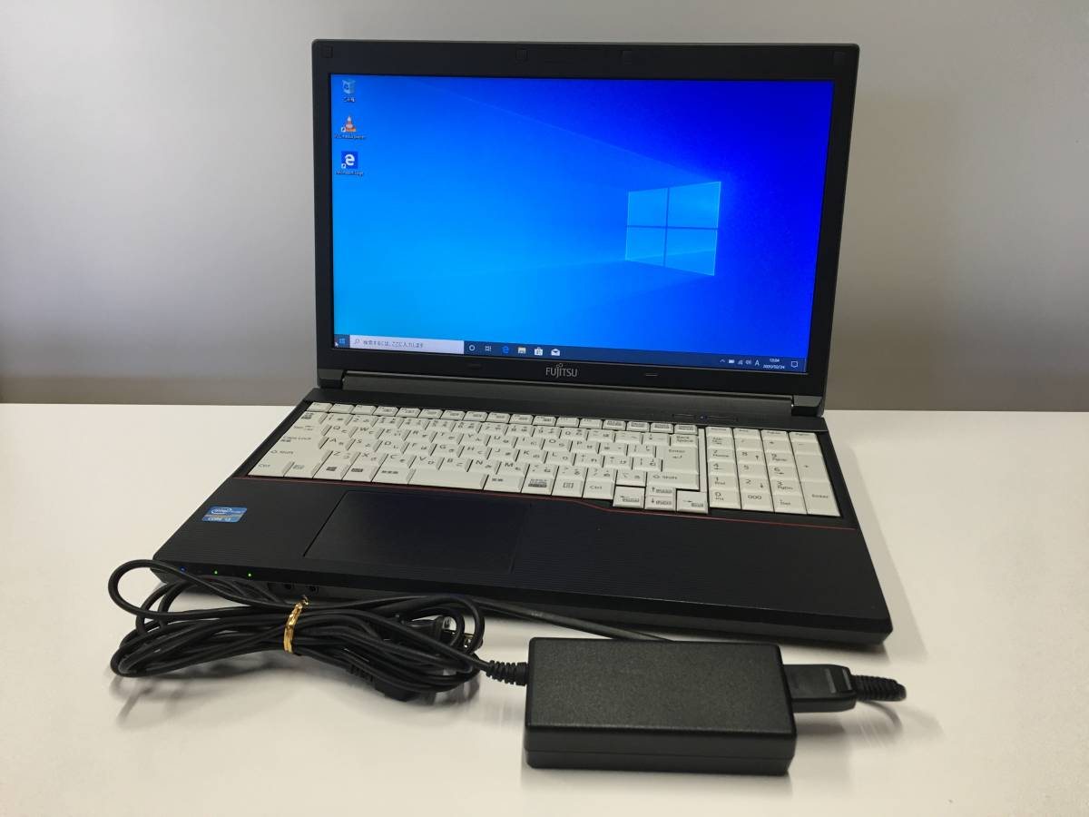 A15764)FUJITSU LIFEBOOK A573/GX(FMVA0302VP) 搭載Intel Core i3-3120M 2.50GHz/4GB/320GB/DVDRW/無線 ...