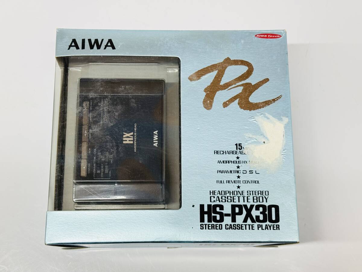 ★AIWA HS-PX30 HX AMORPHOUS HEAD ステレオ カセット プレーヤー カセットボーイ 通電確認のみ 現状品 管理番号 ...
