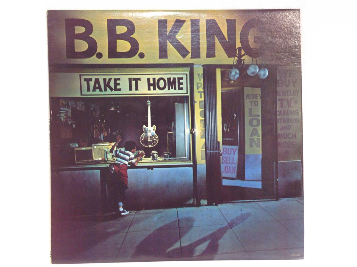 高 1999 LPレコード / B.B.KING / TAKE IT HOME / ポートレート付き / BB キング / ブルース 洋楽 ...